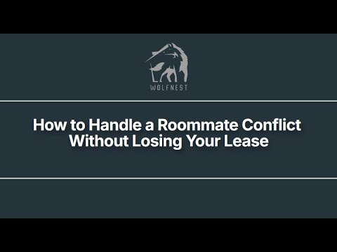 How to Handle a Roommate Conflict Without Losing Your Lease