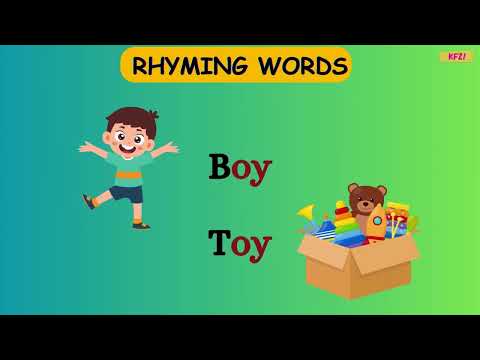 Rhyming Words with Images | Rhyming Words for Kids | Fun Learning | #kidslearning #kidseducation