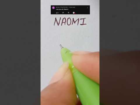 NAOMI💝 name logo #shorts #namelogo #nameart