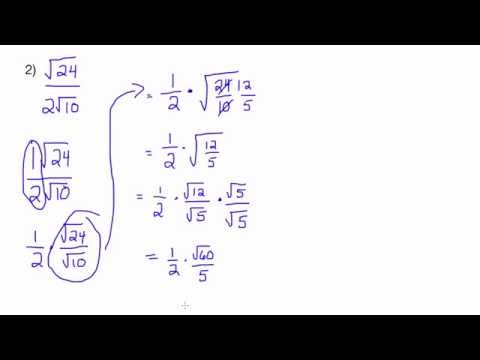 Simplifying Radicals in Fractions-Square Root-No Variables-MEDIUM