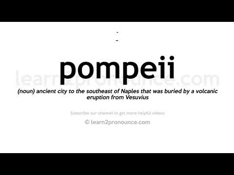 How to pronounce Pompeii | English pronunciation