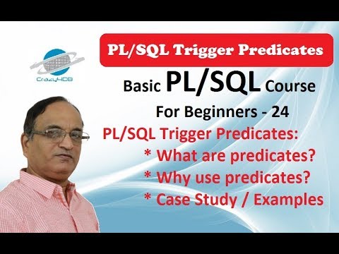 PL/SQL Triggers - Predicates - Oracle Triggers - Database Triggers - Triggers in DBMS