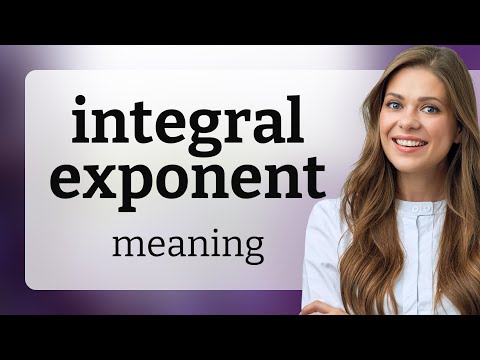 Understanding "Integral Exponents" in English