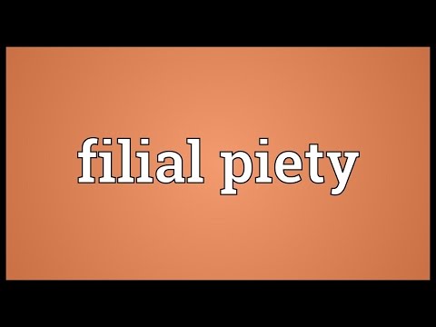 Filial piety Meaning