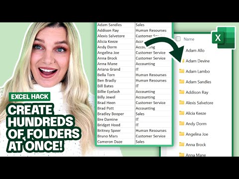 Create HUNDREDS of Employee Folders in Seconds with this Excel Hack!