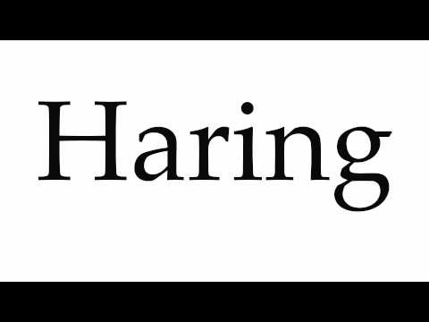 How to Pronounce Haring