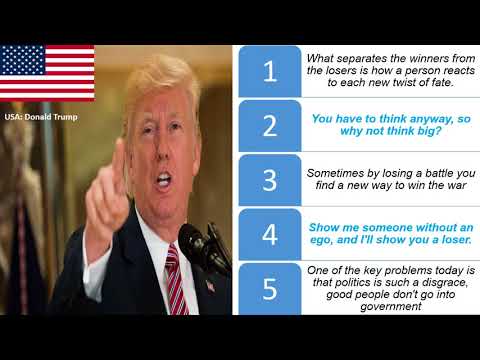 World Leaders comments on Donald Trump