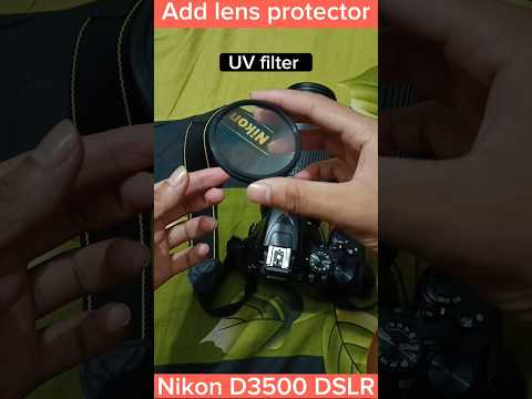 Add UV filter protector in Dslr 💫 || #shorts