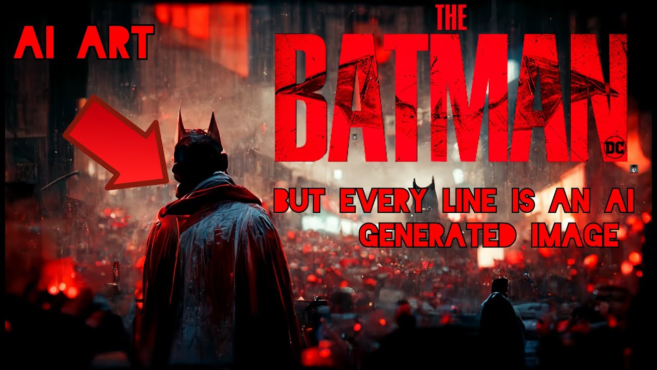 The Batman Opening Monologue, but every line is an AI generated image