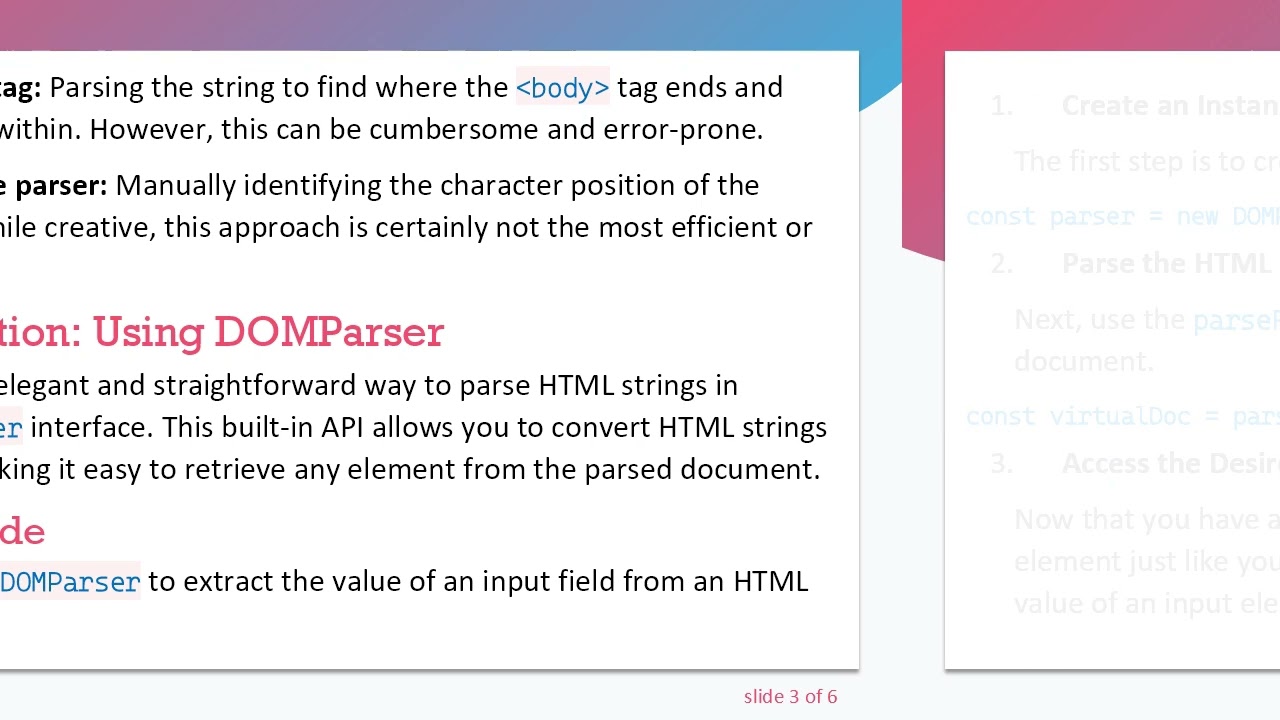 How to Parse HTML as Plain Text Using JavaScript