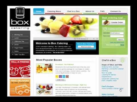 Box Catering ecommerce website - first time walkthrough!
