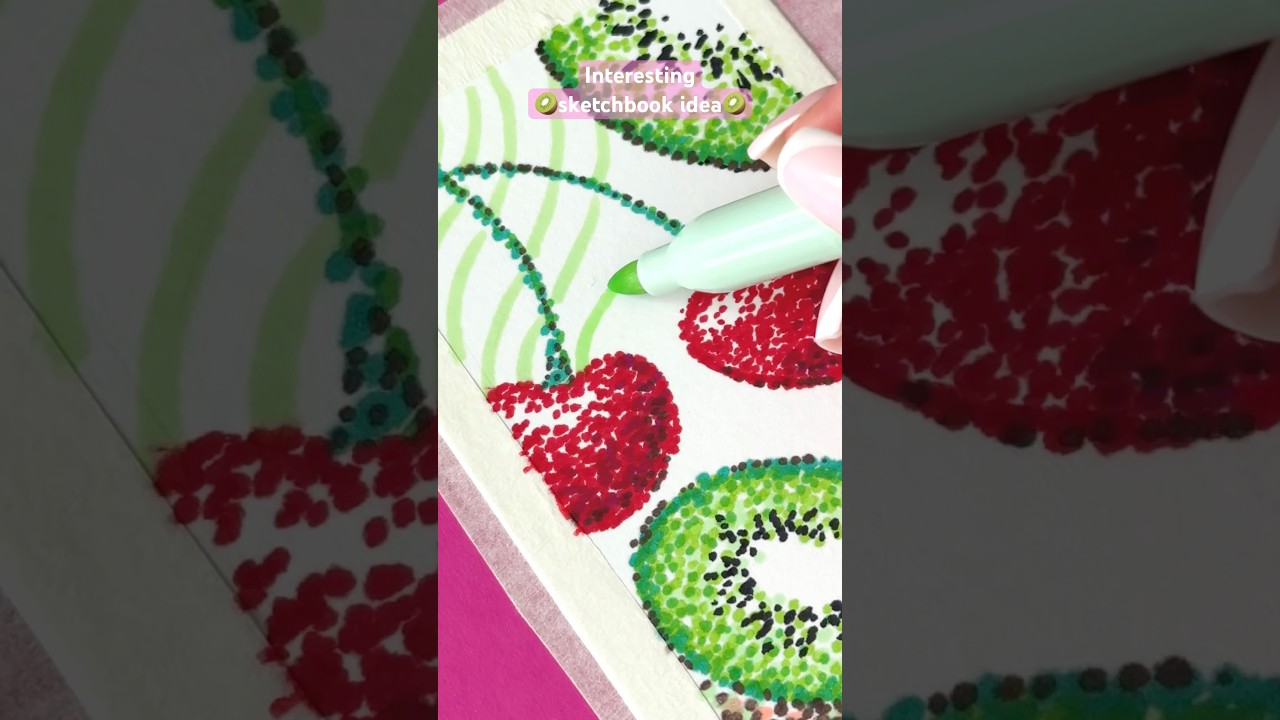 Interesting sketchbook idea🥝💕