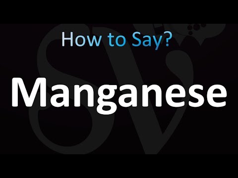 How to Pronounce Manganese (correctly!)