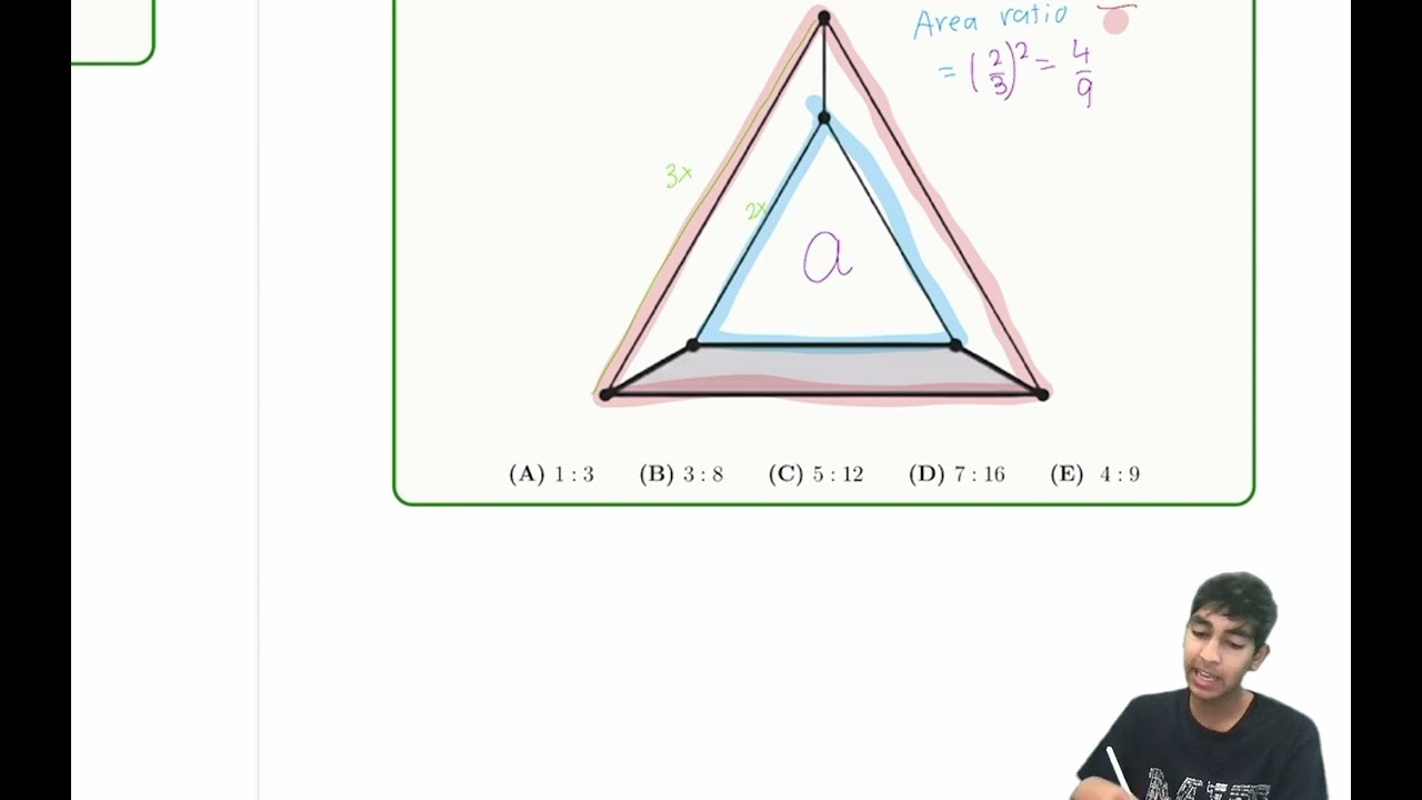 2023 AMC 8 Problem #19 Using Similar Triangles