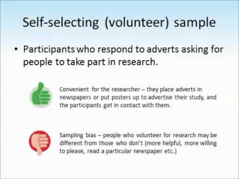 Sampling methods in psychology tutorial