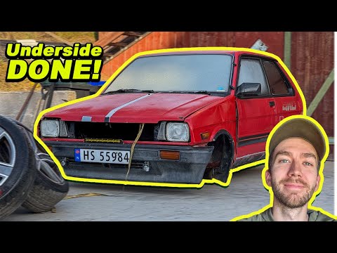 Part 3: Powder Coating, Rust Repair & Undercoating – Subaru Justy 1985