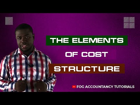 THE ELEMENTS OF COST STRUCTURE