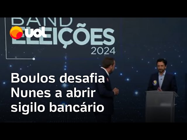 Boulos pergunta se Nunes abriria sigilo e prefeito não responde