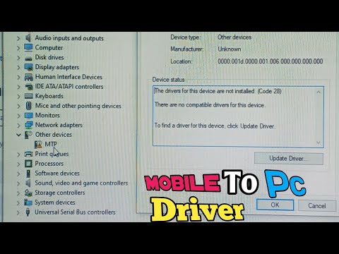 the driver for this device are not installed code 28
