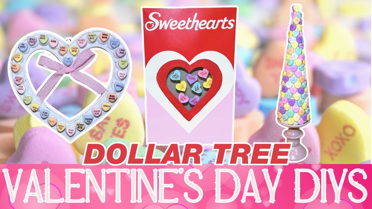 💝 Be Mine! 12 Conversation Hearts Valentine’s Day Dollar Tree Crafts That Are as Sweet as Candy!