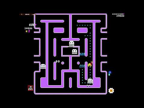 Ms Pac man Tengen Remix - crazy mode, 1 player