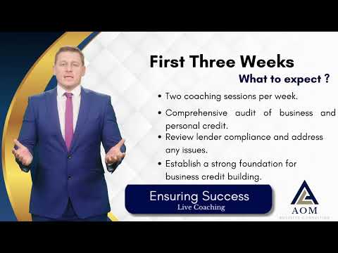 Live Coaching to ensure success! Build your Businesses Bankability!