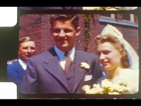 1946 Bob Webers and Millie Leonard wedding Racine, Wisconsin - 8mm film