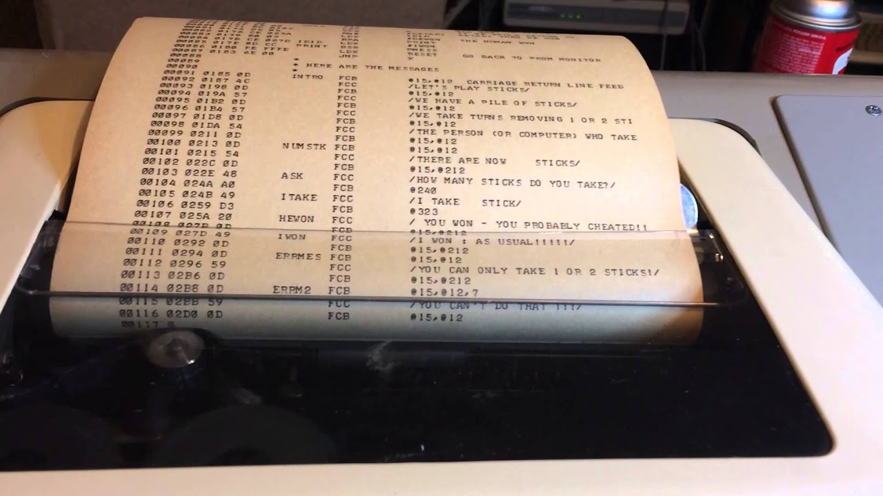 Assembly development on Altair 680 w/ Teletype