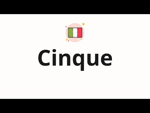 How to pronounce Cinque (Five in Italian)