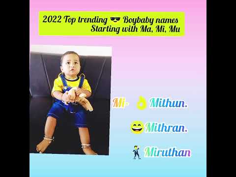 2022 superb Top trending boy baby names tamil ma, ma, mi letters 😎