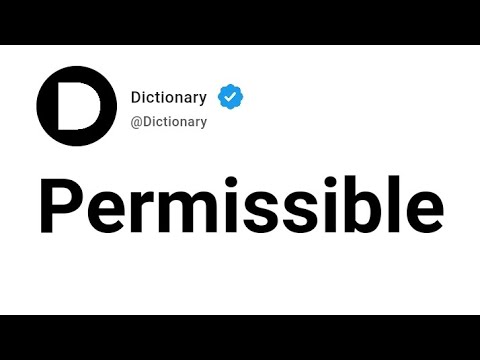 Permissible Meaning In English
