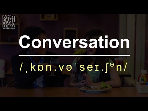 How to pronounce the word "Conversation"