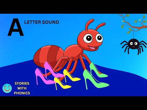 Learn Phonics With English Stories | Letter Sound A | How To Teach a Toddler To Read | Kindergarten