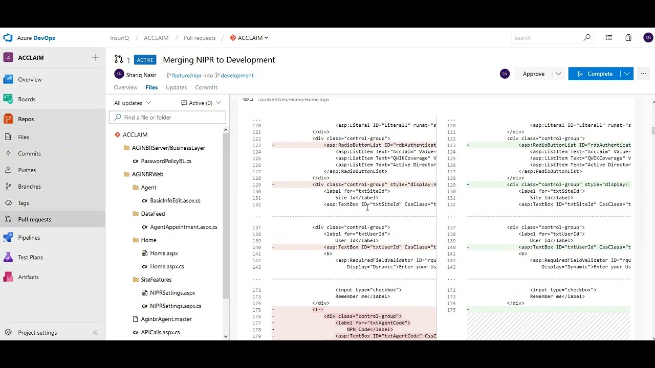 Azure DevOps - Pull Requests & Merging Feature branches