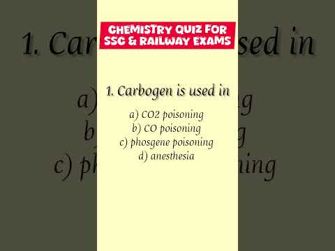 Chemistry Quiz for SSC and railway exams pt 1