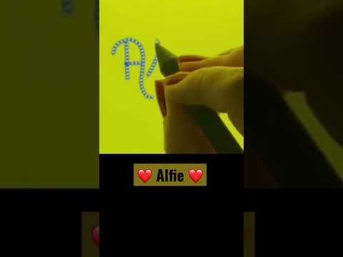 ALFIE (Calligraphy video) #calligraphy #name #alfie