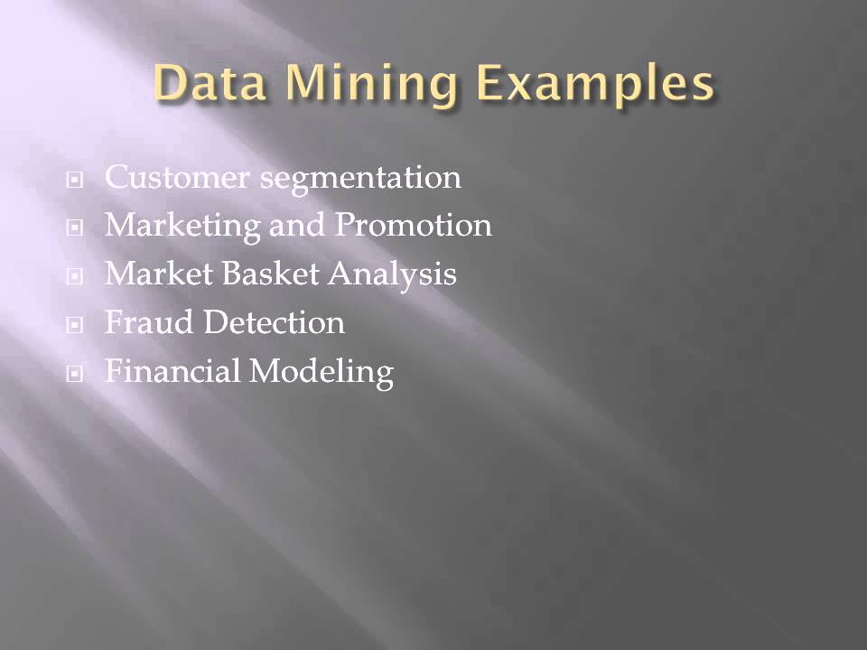 Data Mining and AI