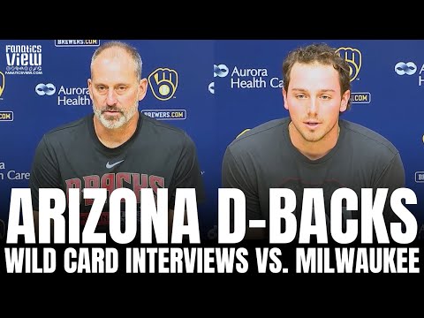 Torey Lovullo & Brandon Pfaadt React to Arizona Diamondbacks vs. Milwaukee Brewers WC Series