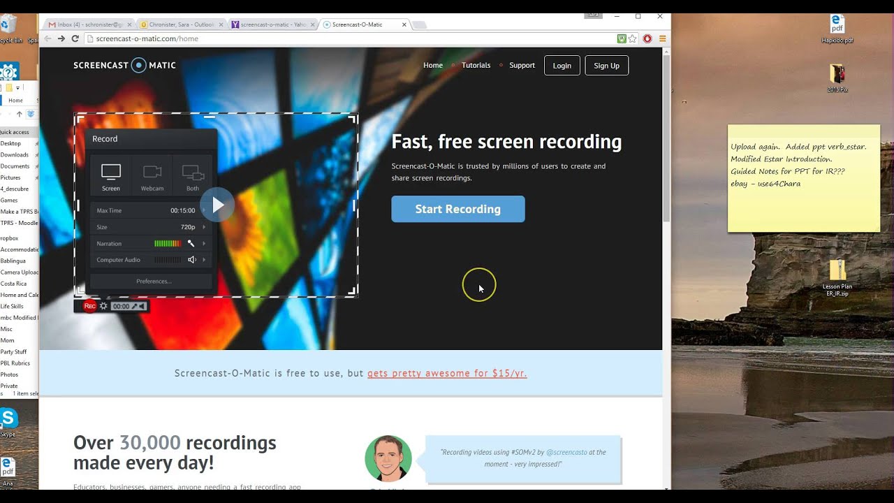 Screencast-o-matic and why you should use it