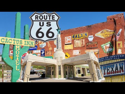 Route 66 Elk City Oklahoma to Amarillo Texas (Day #12) Big Texan National 66 Museum Erick