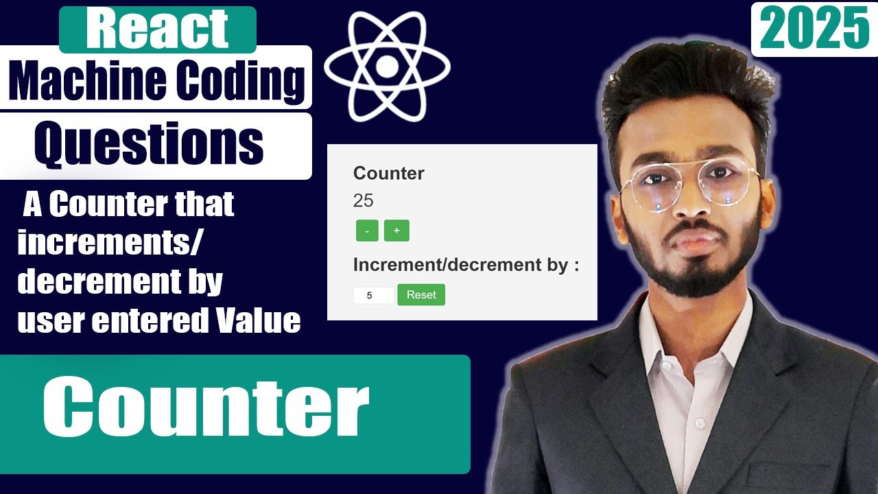 Counter in React JS | React machine coding interview questions | 2024 #react #javascript