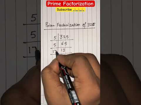 Prime Factorization of 325 #math