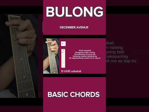 Bulong | BASIC CHORDS Guitar Tutorial | December Avenue