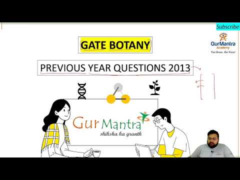 GATE Life Science Practice: Botany- 2 Video Lecture - Crash Course for ...