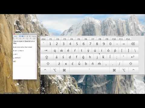How to type in Spanish on a Mac