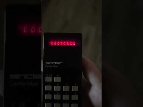 Sinclair Pocket Calculator Divide by Zero Easter Egg