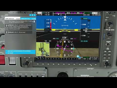 Cessna 172: How to enter squawk code (transponder) - Microsoft Flight Simulator
