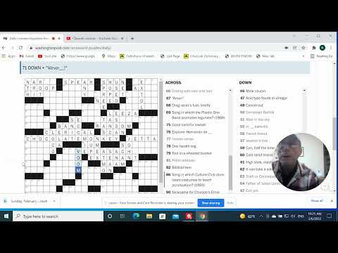 LA Times Crossword: Sunday, Feb. 6, 2022