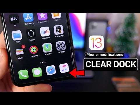 New iPhone Mods - Clear Dock & More iOS13 (No Jailbreak)