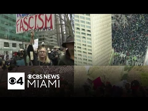 "Hands Off" protests spark across globe against Trump administration's actions